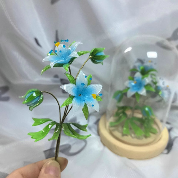 Flower Resin Lamp |Flower Night Light | Golden Lily Resin Lamp |Gift ...