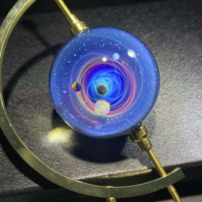 Galaxy Glass Sphere Marble, Universe Star Galaxy Glass Sphere, Galaxy ...
