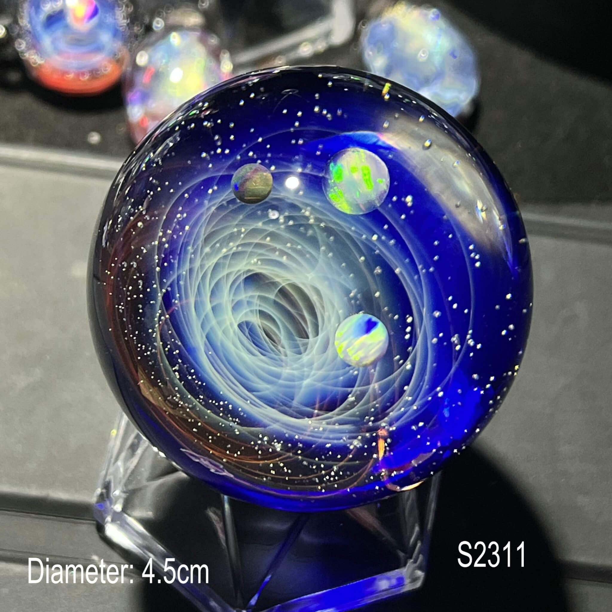 Galaxy Glass Sphere Marble, Universe Star Galaxy Glass Sphere, Galaxy ...