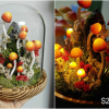 Enchanted Mushroom Lamp, Handmade Mushroom Night Light with Glowing ...